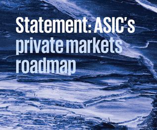 Statement re ASIC’s Roadmap